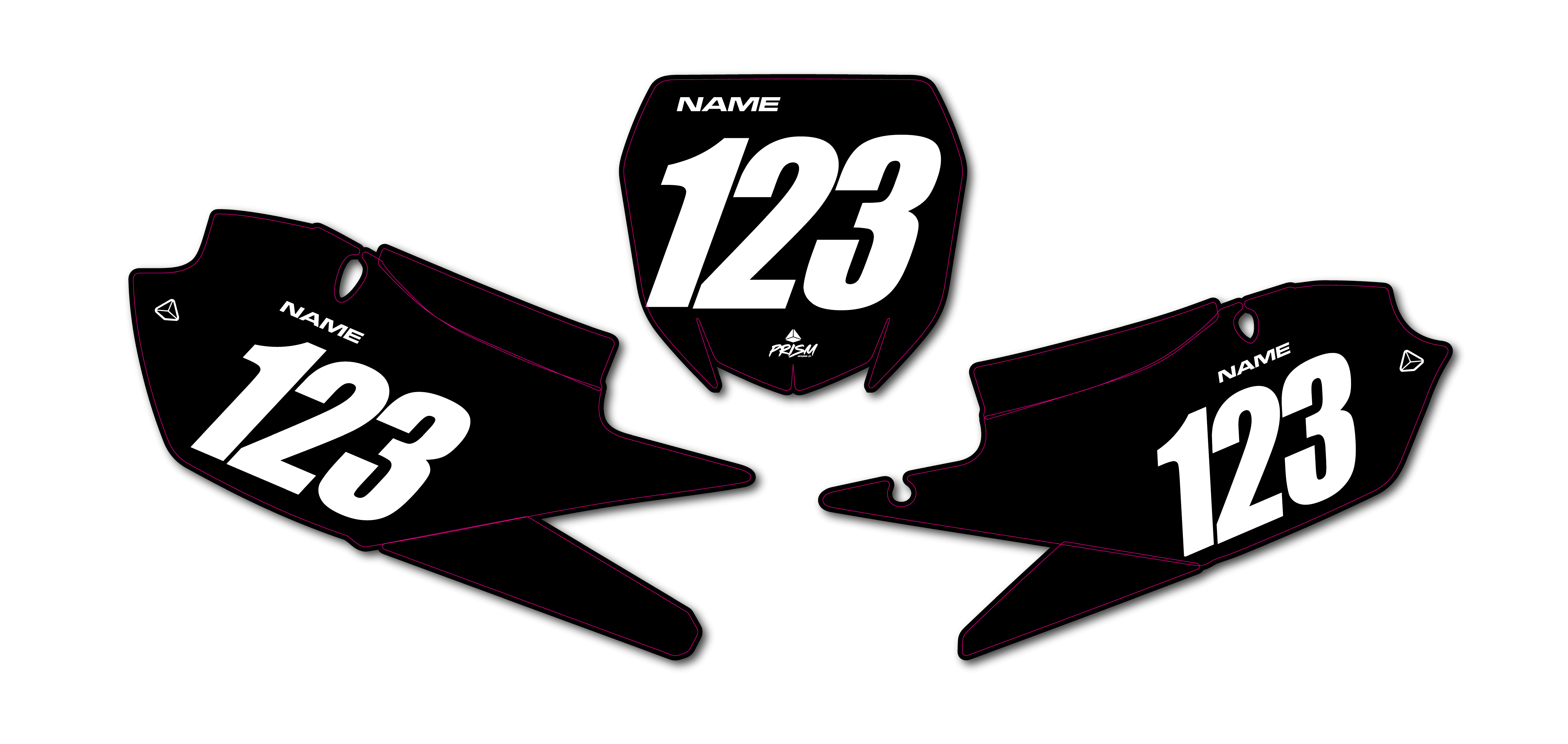 Yamaha Solid Color Number Plates – Prism Designs Company